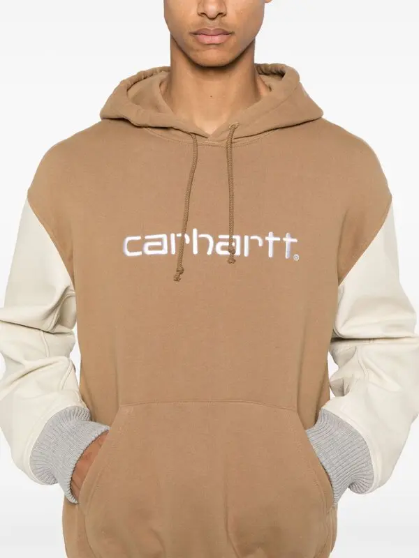Junya Watanabe X Carhartt Cotton Hoodie - Brown