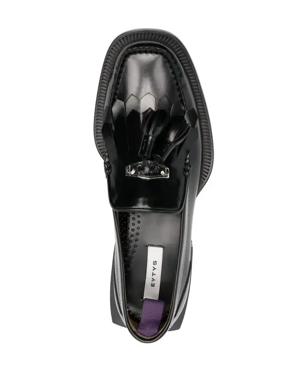 Eytys Rio Tassel Leather Loafers - Black | Editorialist