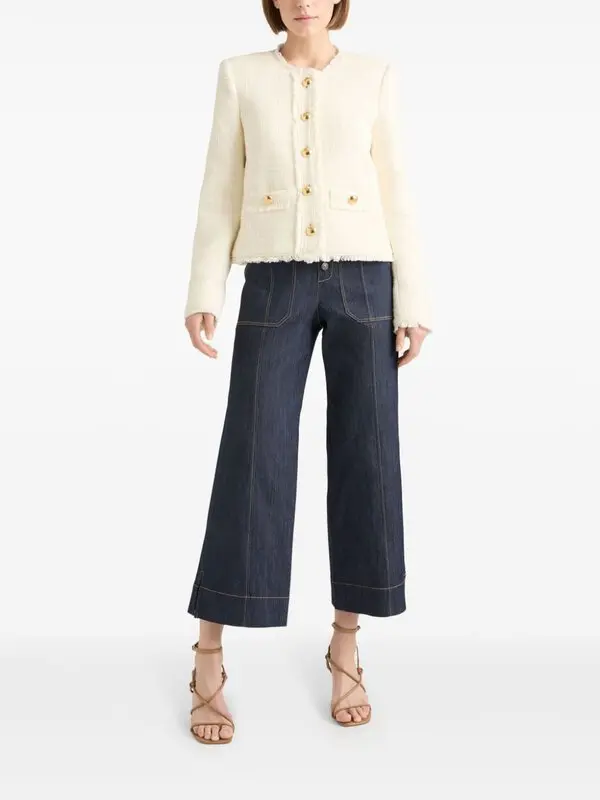Cinq À Sept Christie Blouclé Jacket - White