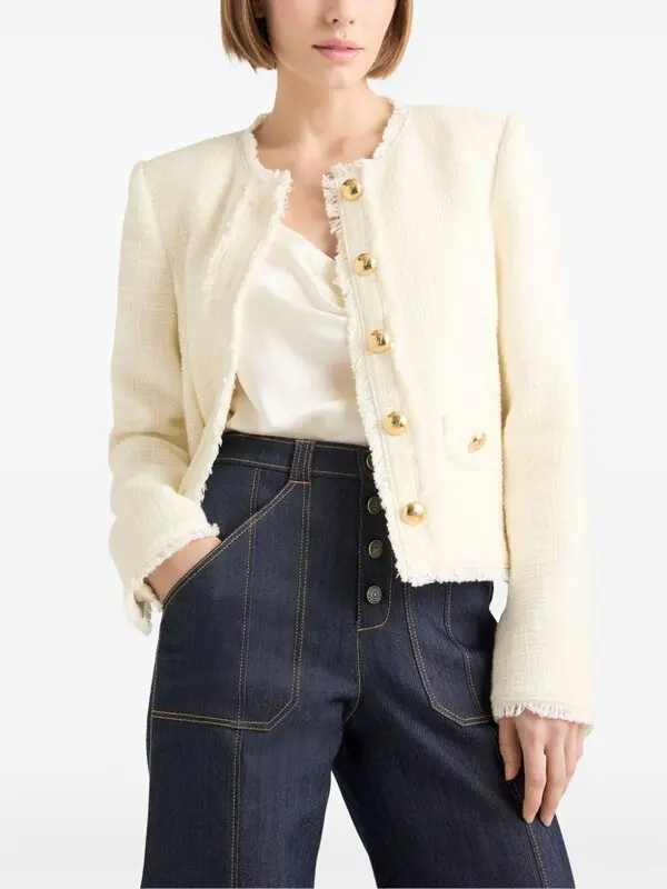 Cinq À Sept Christie Blouclé Jacket - White