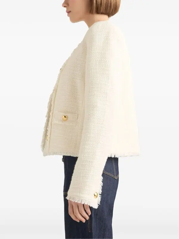 Cinq À Sept Christie Blouclé Jacket - White