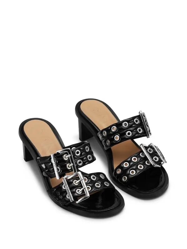 GANNI Belted Buckled Sandals
