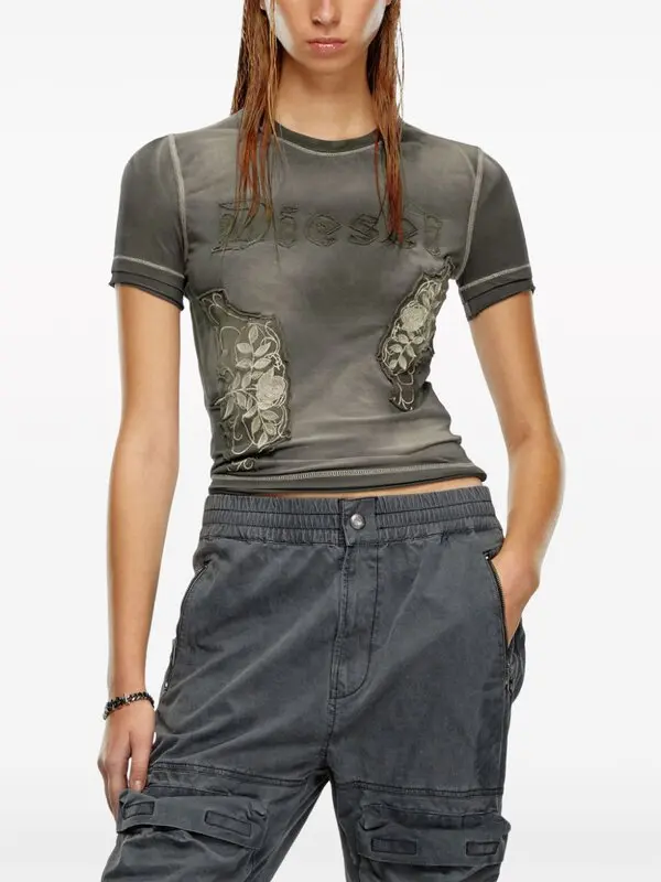 DIESEL® T-uncut Appliqué T-shirt