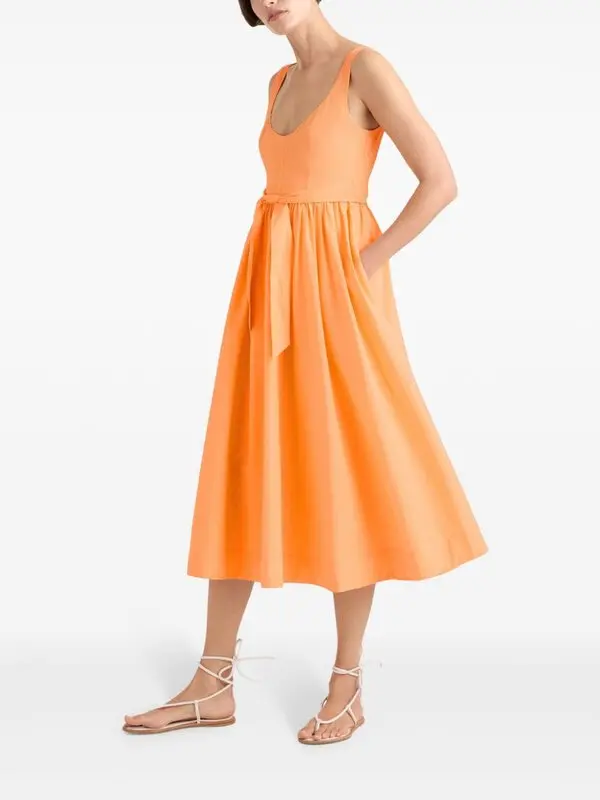 Cinq À Sept Kilah Draped Midi Dress