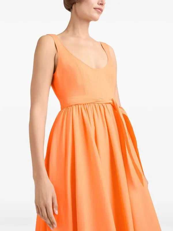 Cinq À Sept Kilah Draped Midi Dress