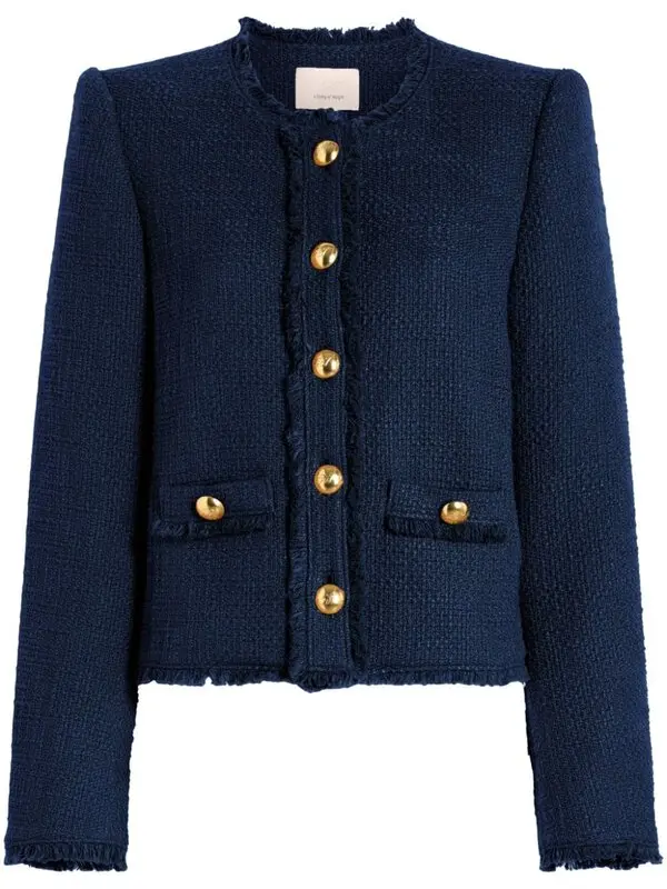 Cinq À Sept Christie Bouclé Jacket - Blue