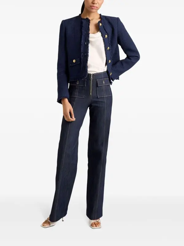 Cinq À Sept Christie Bouclé Jacket - Blue