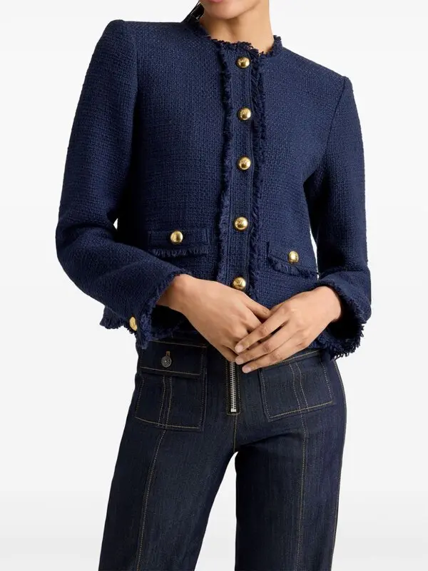 Cinq À Sept Christie Bouclé Jacket - Blue