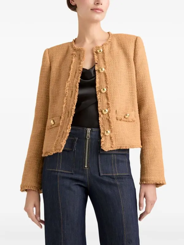 Cinq À Sept Christie Blouclé Jacket - Brown