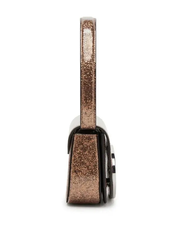 DIESEL® 1dr Glitter-embellished Shoulder Bag - Brown