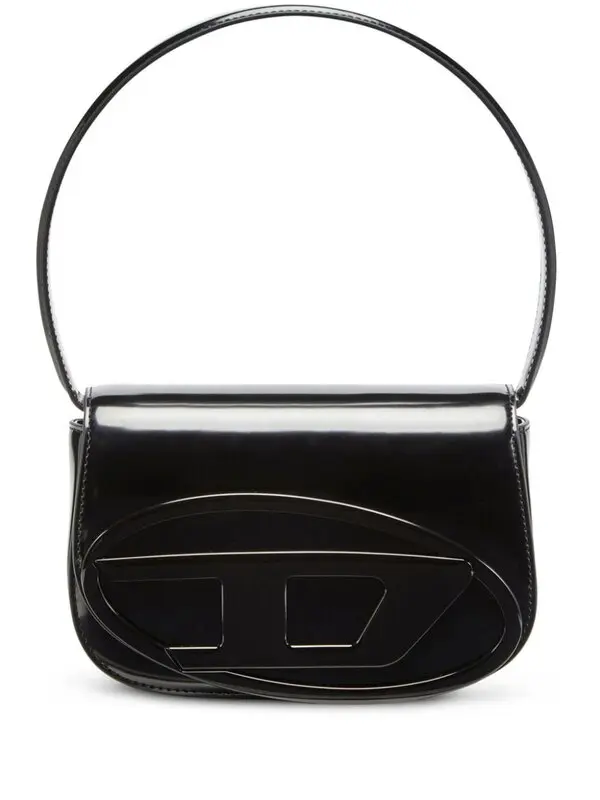 DIESEL® 1dr Leather Shoulder Bag - Black