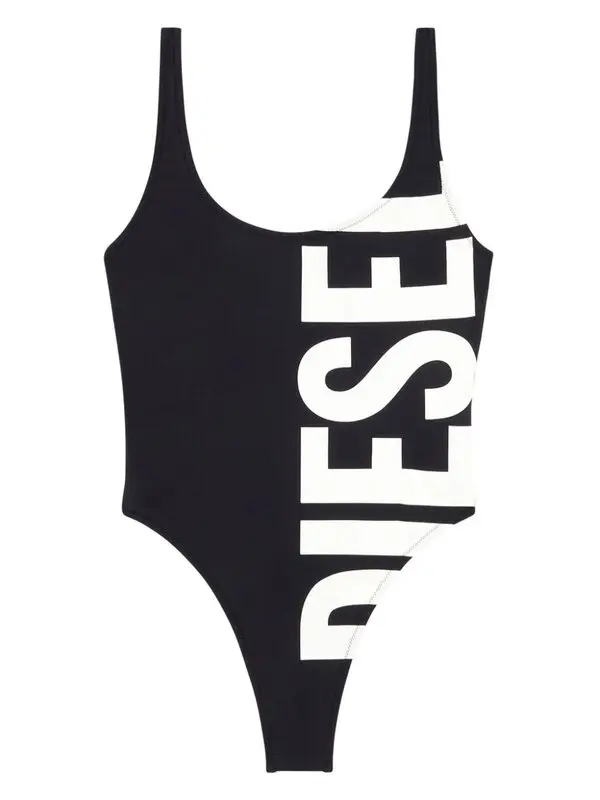 DIESEL Logo-print Swimsuit - Black