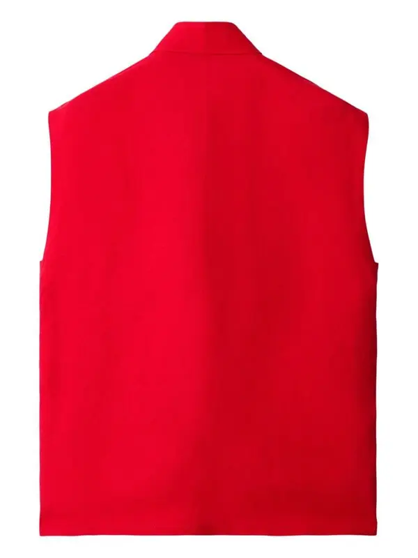 Burberry Half-zip Tank Top - Red