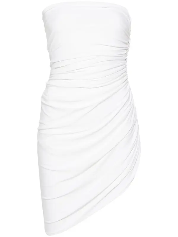 Norma Kamali Diana Strapless Minidress - White