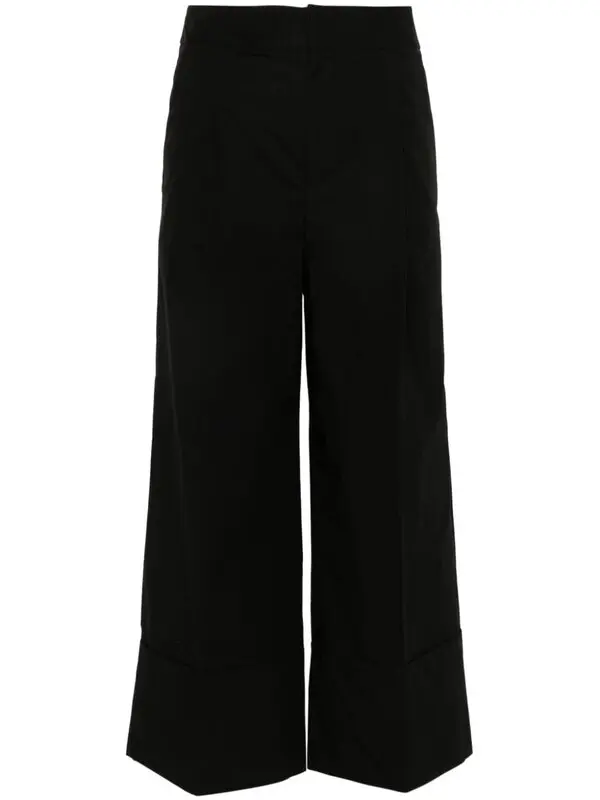 TWINSET Cropped Straight Trousers