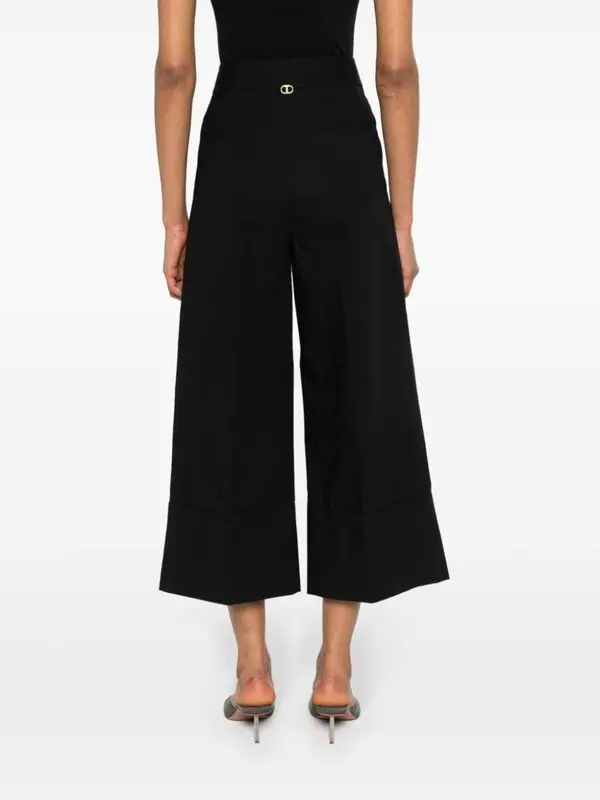 TWINSET Cropped Straight Trousers