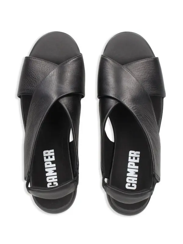 Camper Balloon Leather Sandals - Black