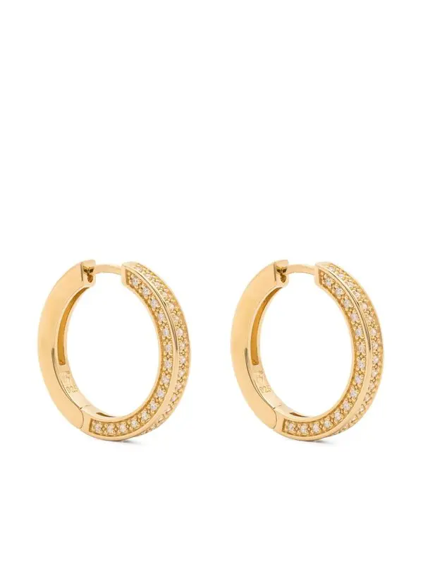 Tom Wood Nova Medium Hoop Earrings - Gold
