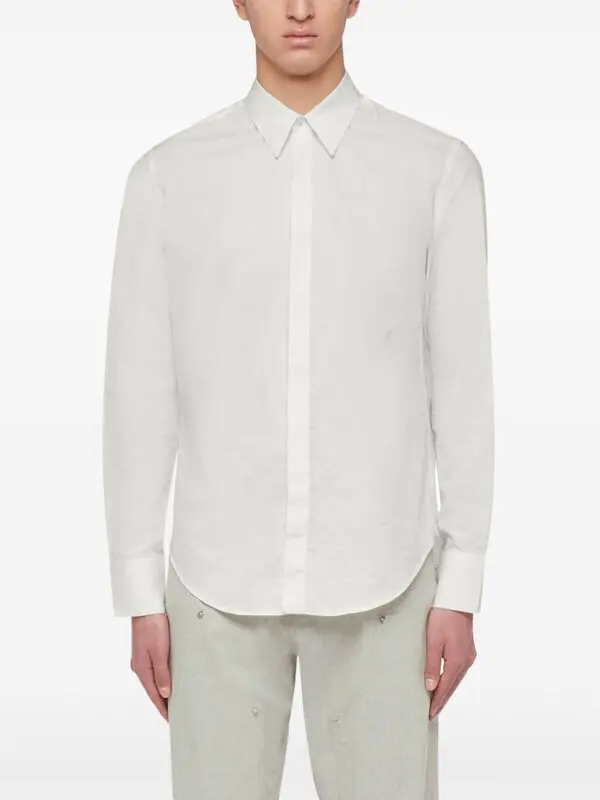 FERRAGAMO Monogramed Cotton Shirt