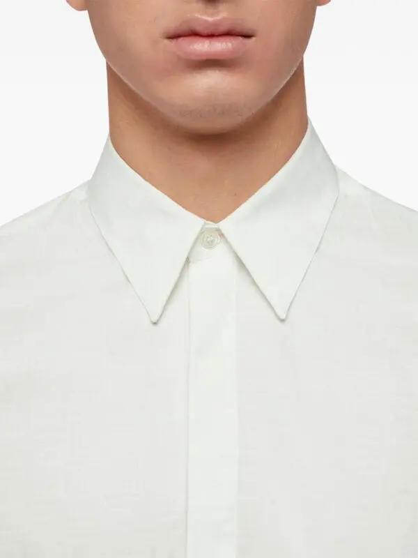 FERRAGAMO Monogramed Cotton Shirt