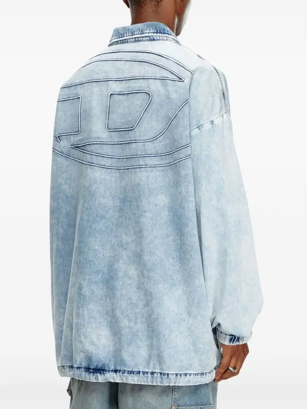 Diesel D-Krap-S1 Denim Bomber Jacket In Blue - 50% Off | Editorialist