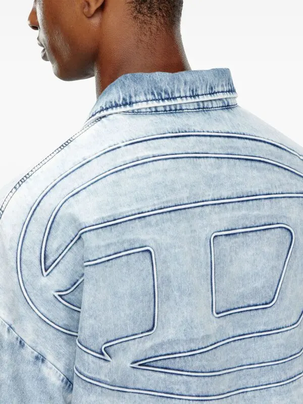 Diesel D-Krap-S1 Denim Bomber Jacket In Blue - 50% Off | Editorialist