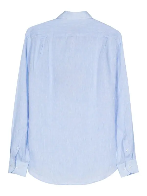 Paul & Shark Long-sleeve Linen Shirt - Blue