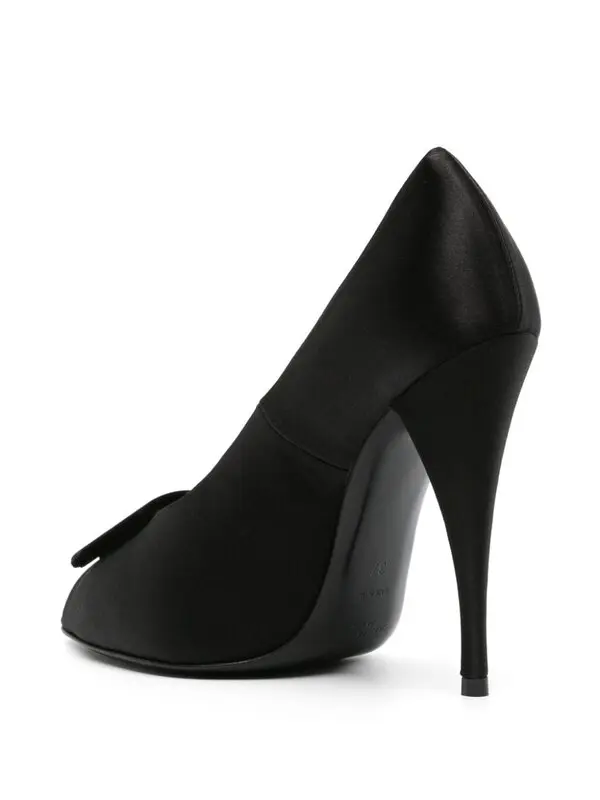 Saint Laurent 115mm Peep-toe Satin Pumps