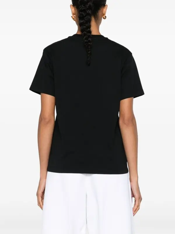TOTEME Crew-neck Organic Cotton T-shirt - Black