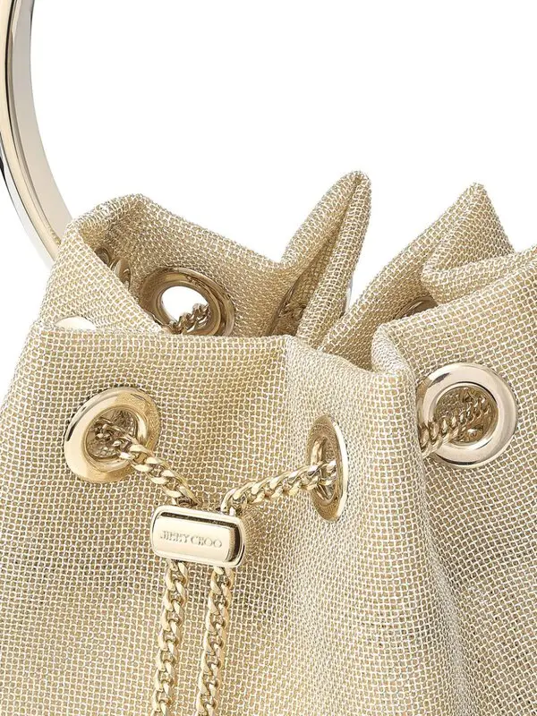 JIMMY CHOO Bon Bon Bucket Bag - Gold