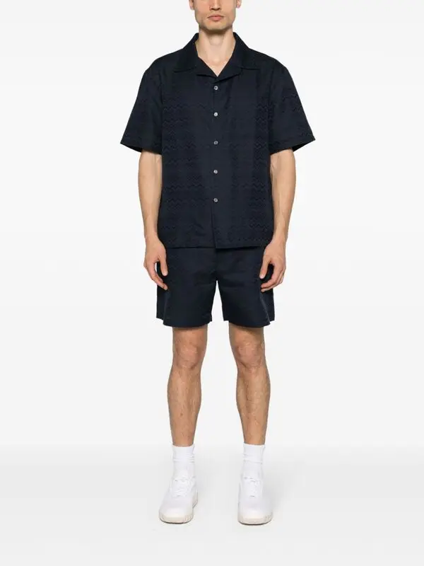 Missoni Chevron-jacquard Chino Shorts - Blue