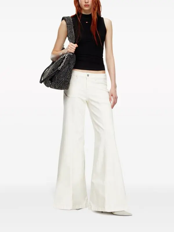 DIESEL® D-akii Flared Jeans - White