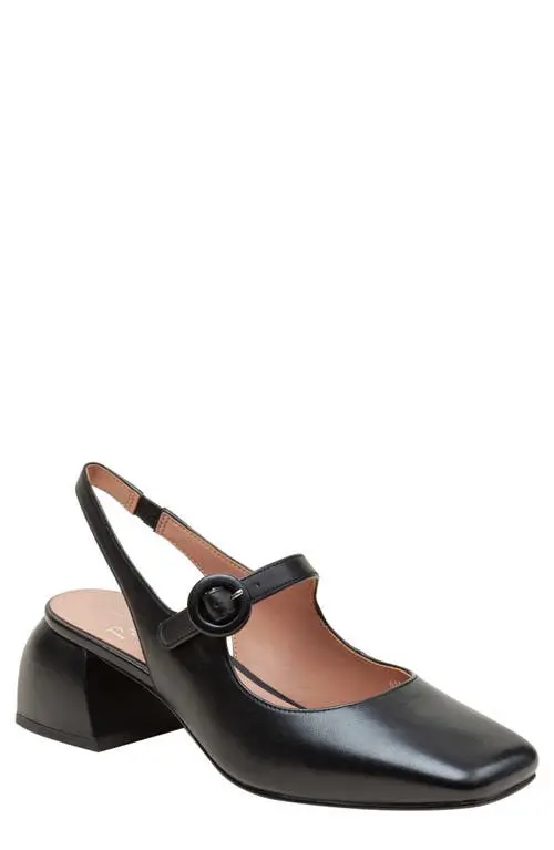 Linea Paolo Manu Slingback Mary Jane Pump - Black