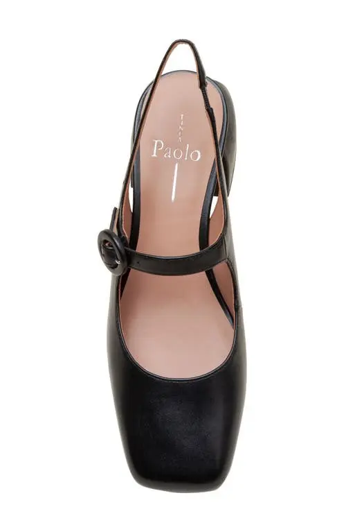Linea Paolo Manu Slingback Mary Jane Pump - Black