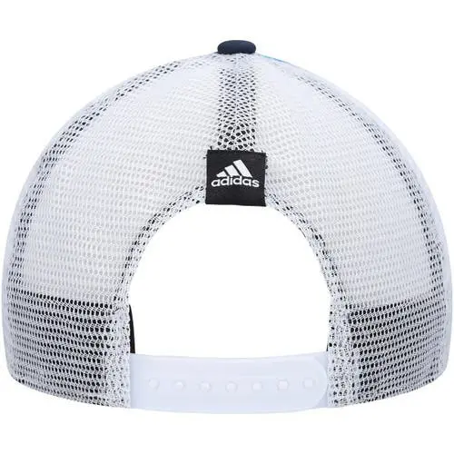 Adidas White Seattle Kraken Graphic Foam Trucker Snapback Hat