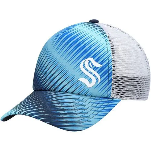 Adidas Seattle Kraken Graphic Trucker Cap - Light Blue