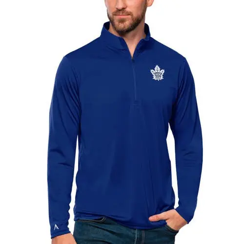ANTIGUA Toronto Maple Leafs Tribute Quarter-zip Pullover Top