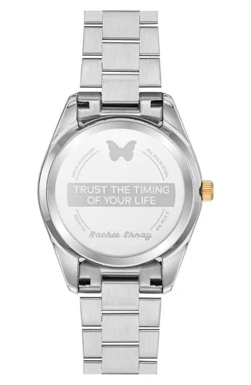 Rachie Shnay Illuminate Automatic Two Tone Bracelet Watch