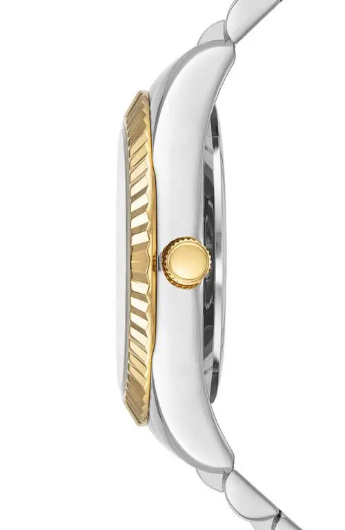 Rachie Shnay Illuminate Automatic Two Tone Bracelet Watch
