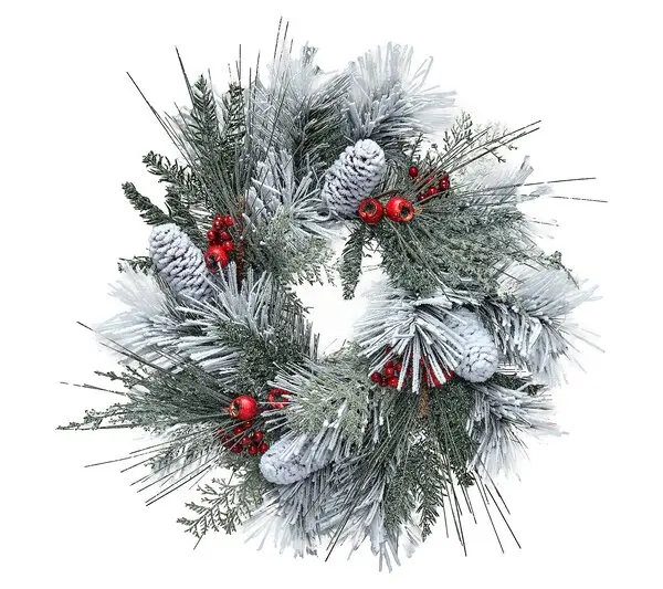 VALERIE PARR HILL 14' Frost Fresh Berry Wreath Valerie - One-color