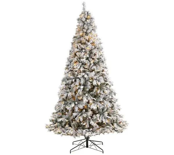 NEARLY NATURAL 10' Pine Faux Christmas Tree - One-color