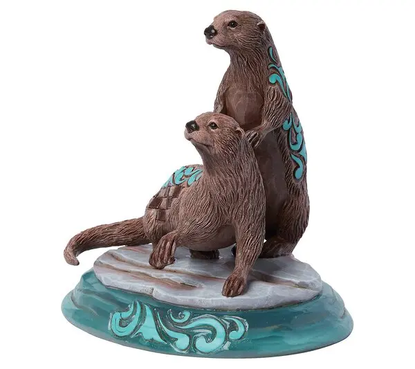 JIM SHORE Animal Planet River Otter Pair