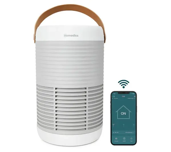 HOMEDICS T100 3-in-1 Smart Wifi & Voice Control Air Purifier - One-color