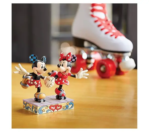 ENESCO Disney Traditions Mickey & Minnie Roller Skatin G - One-color