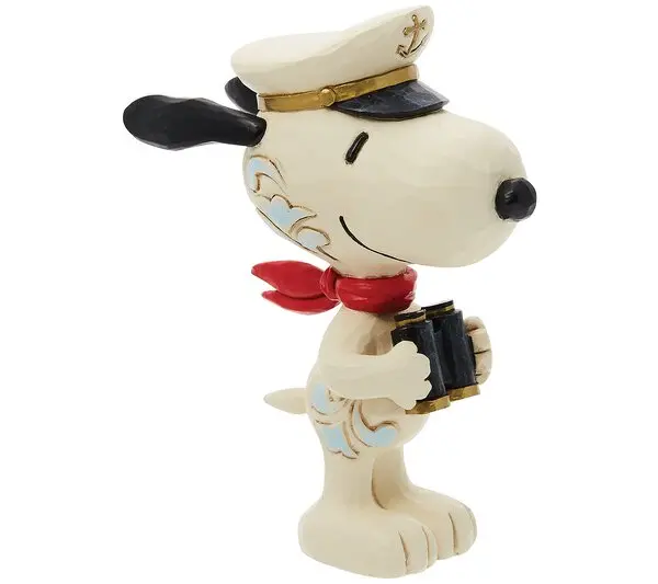 JIM SHORE Peanuts Snoopy Sailor Captain Minifigurine - One-color