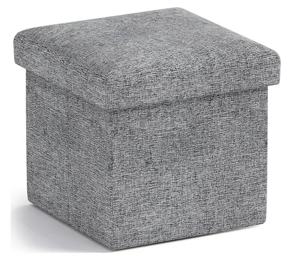 ORNAVO HOME Small Square Cube Storage Ottoman