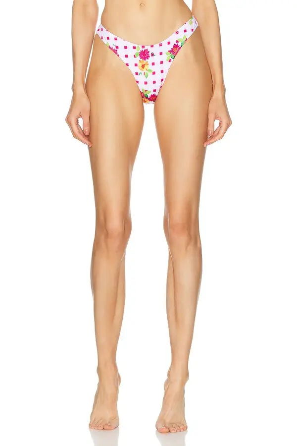 Heavy Manners High Cut Cheeky Bikini Bottom - Minetta Street