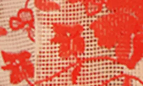 Vince Camuto Embroidered Mesh Midi Dress In Poppy - 60% Off | Editorialist