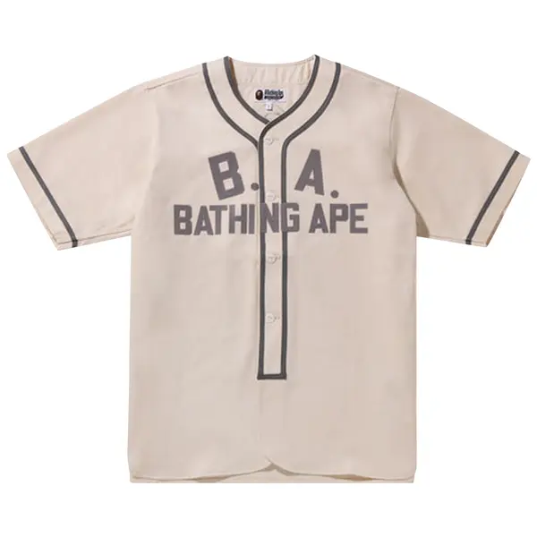 BAPE Baseball Shirt - White