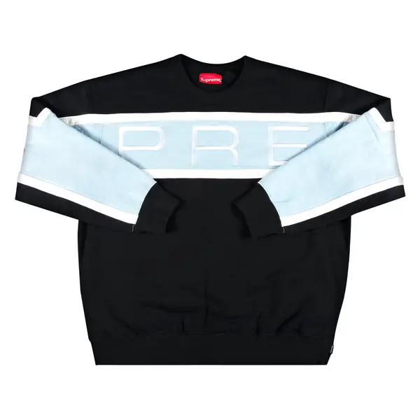 Supreme Paneled Crewneck - Black